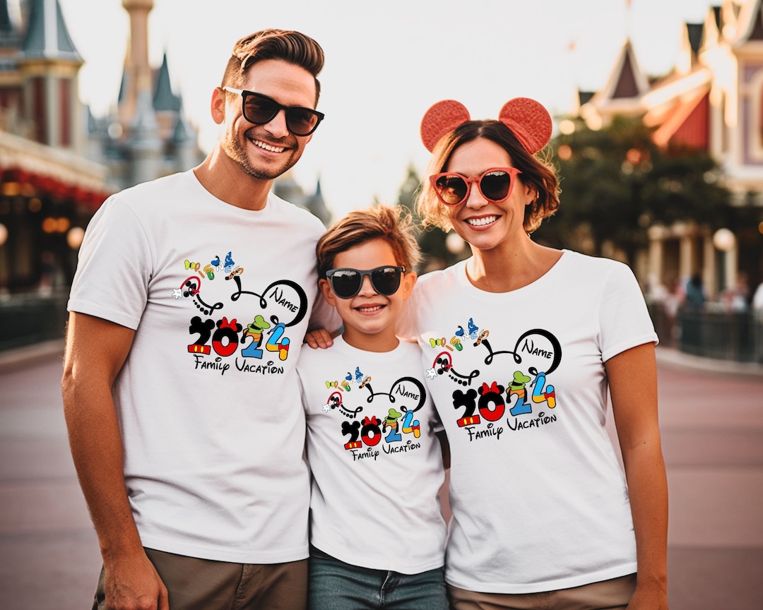 Custom Disney Trip Family 2024 Shirt, Family Disney Vacation Shirt, Disney T-shirt, Family ...