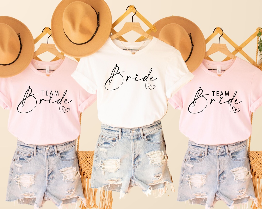 Team Bride Shirts, Bride Shirt, Bride Squad T-shirts, Hen Party Tshirts ...