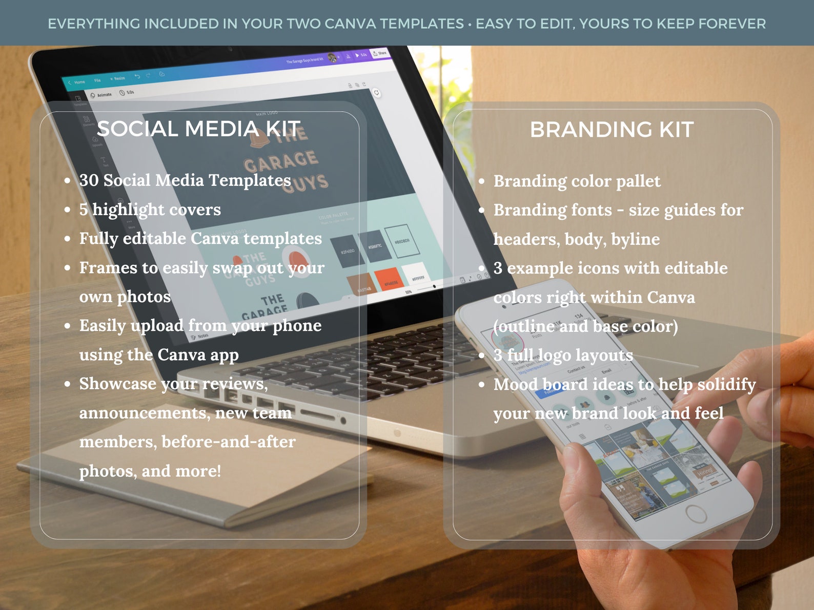 Tradesman Social Post Templates and Brand Guideline Kit | Ready to Use ...