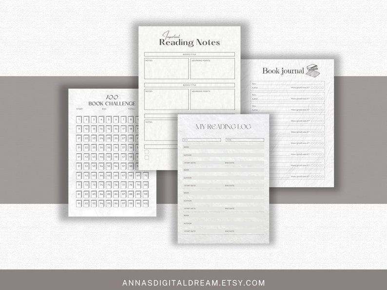 Printable Editable Reading Trackers: Reading Tracker, Books to Read ...