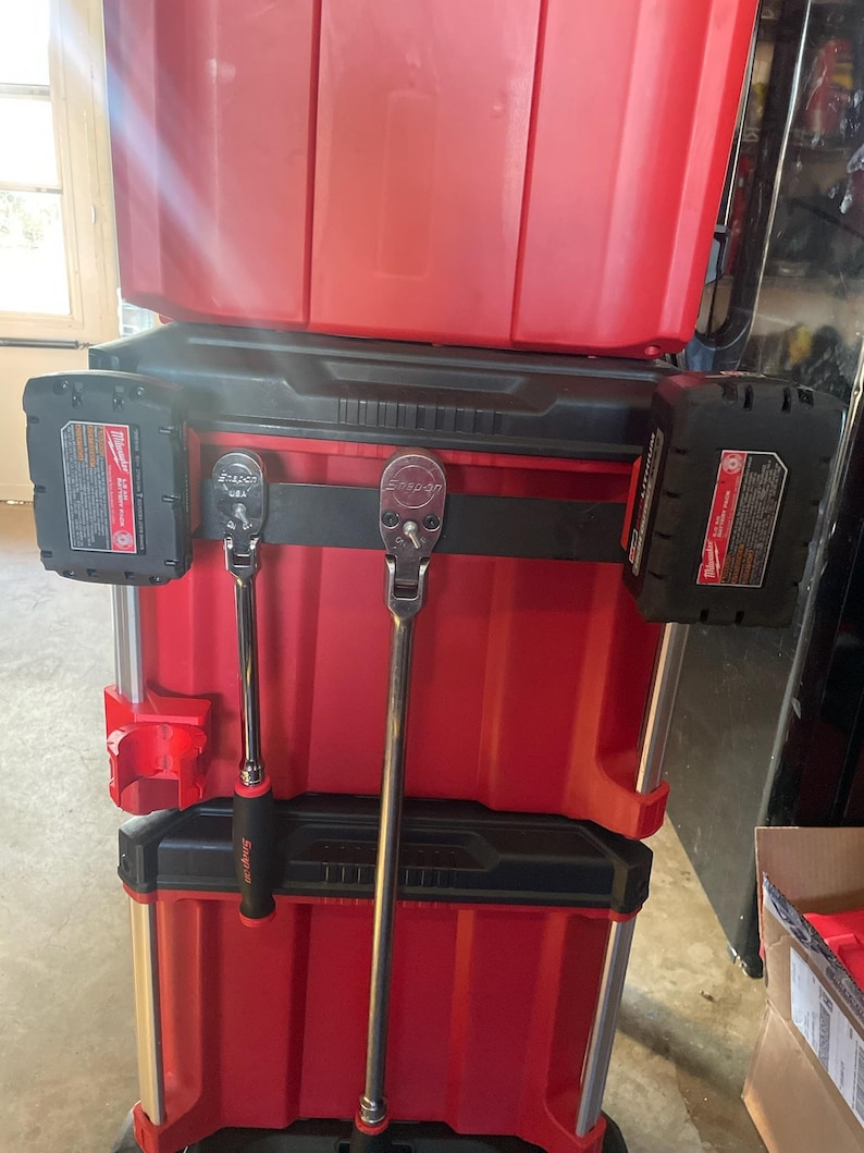 Milwaukee Packout M18 Battery Holder and Rail - Etsy