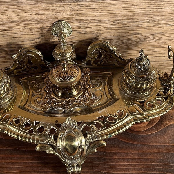 Brass Inkwells - Etsy