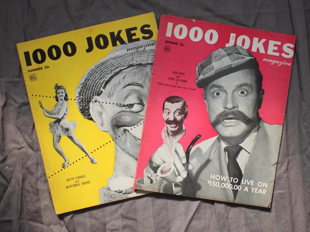 Two 1000 Jokes Magazines From Summer 1948 & Spring 1948 - Etsy
