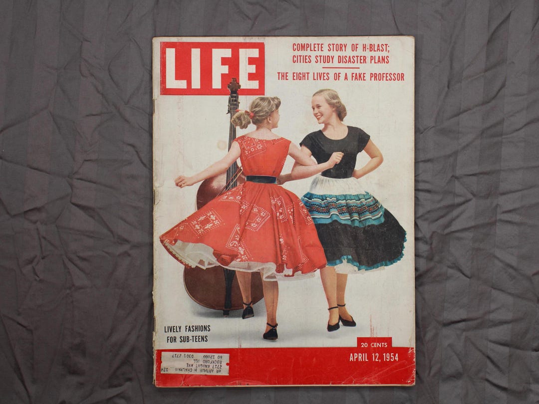 Life Magazine April 12, 1954 Eight Lives of a Fake Professor 10 1/2 X ...
