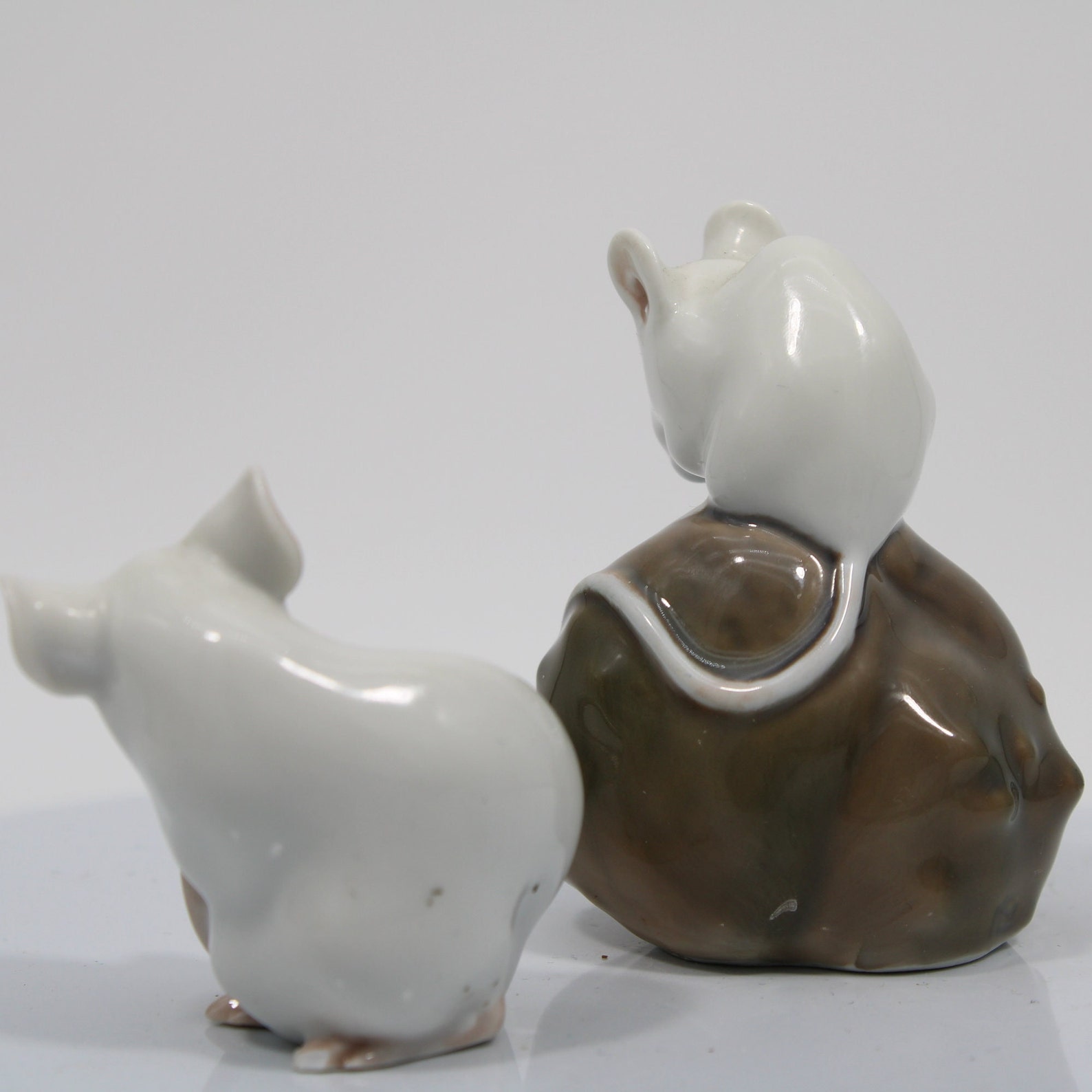 Royal Copenhagen Porcelain Figurines Made in Denmark Mouse on Chestnut ...
