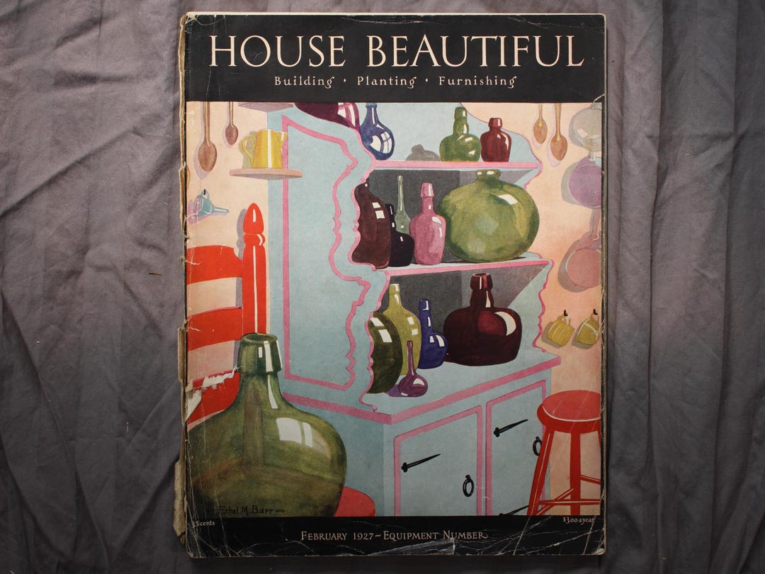 House Beautiful Magazine - February 1927, Home Decor Edition - Etsy