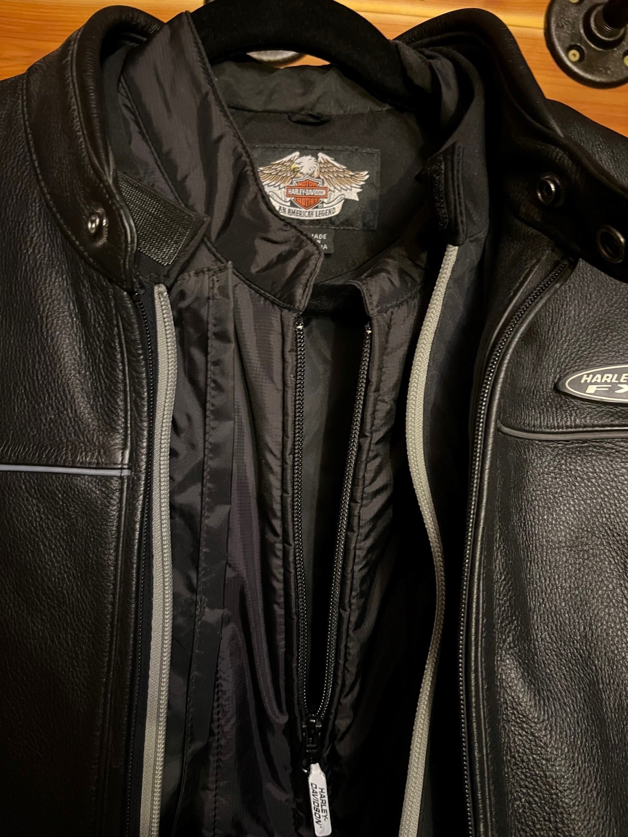 Like New Harley-davidson Men's FXRG Leather Jacket, Biker Gear ...