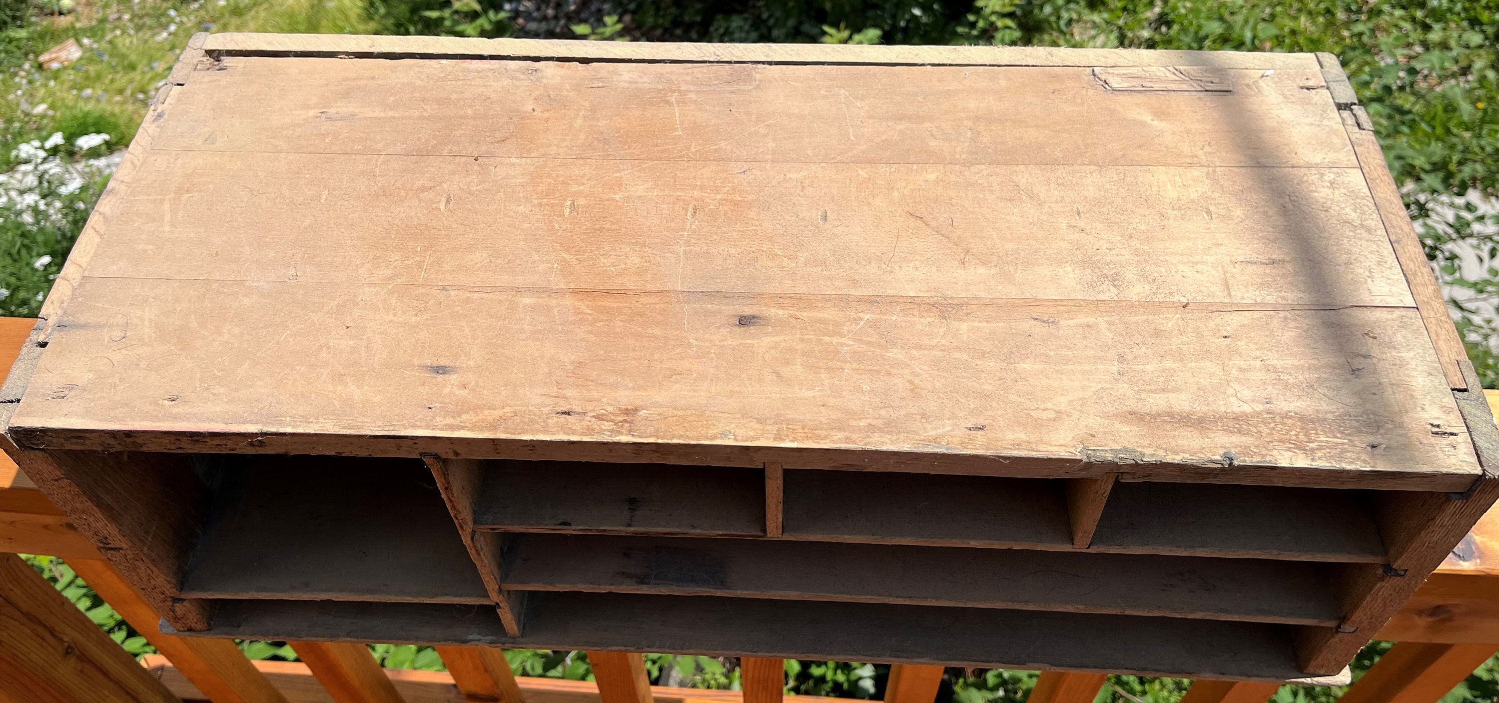 Vintage Primitive Wood Box With Many Compartments Found at the Elk Park ...
