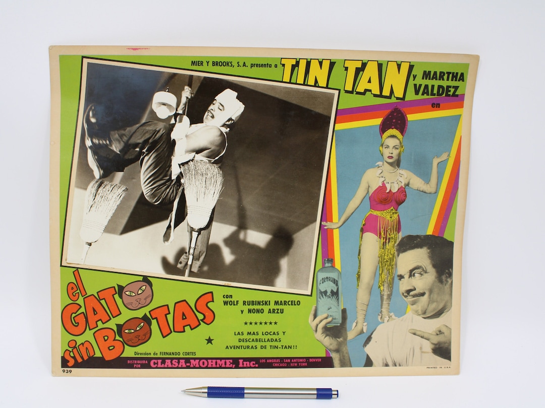 1960's ? El Cato Sin Botas Original Lobby Card 11 X 14 Martha Valdez ...