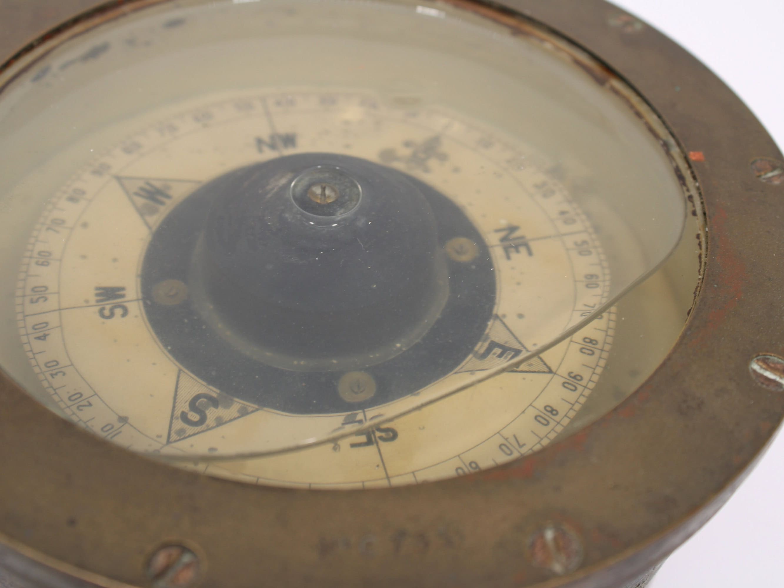 Vintage Brass Ships Compass, 6 Diameter, Working, Nautical Decor ...