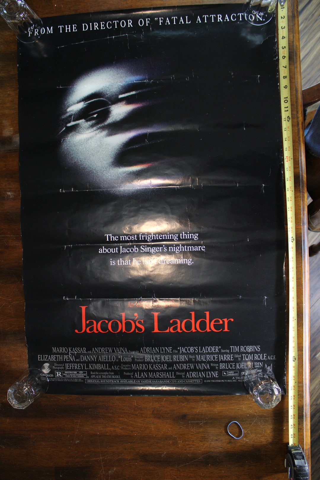 Jacob's Ladder Original Movie Poster 1990 40 X 27 Tim Robbins - Etsy
