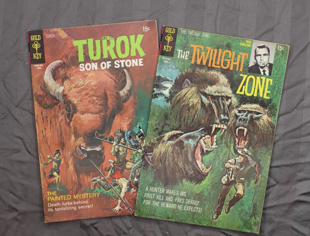 1 Twilight Zone (gold Key 1970) & 1 Turok (dell 1970) Silver Age Comics ...