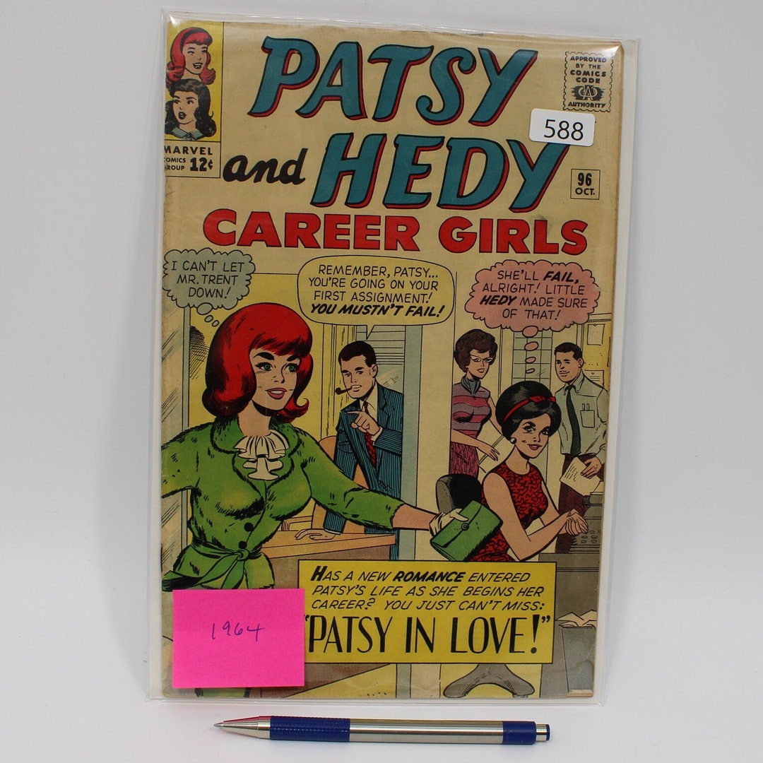 Patsy and Hedy Marvel Comic 96 Oct 1964 Good Condition in Plastic - Etsy