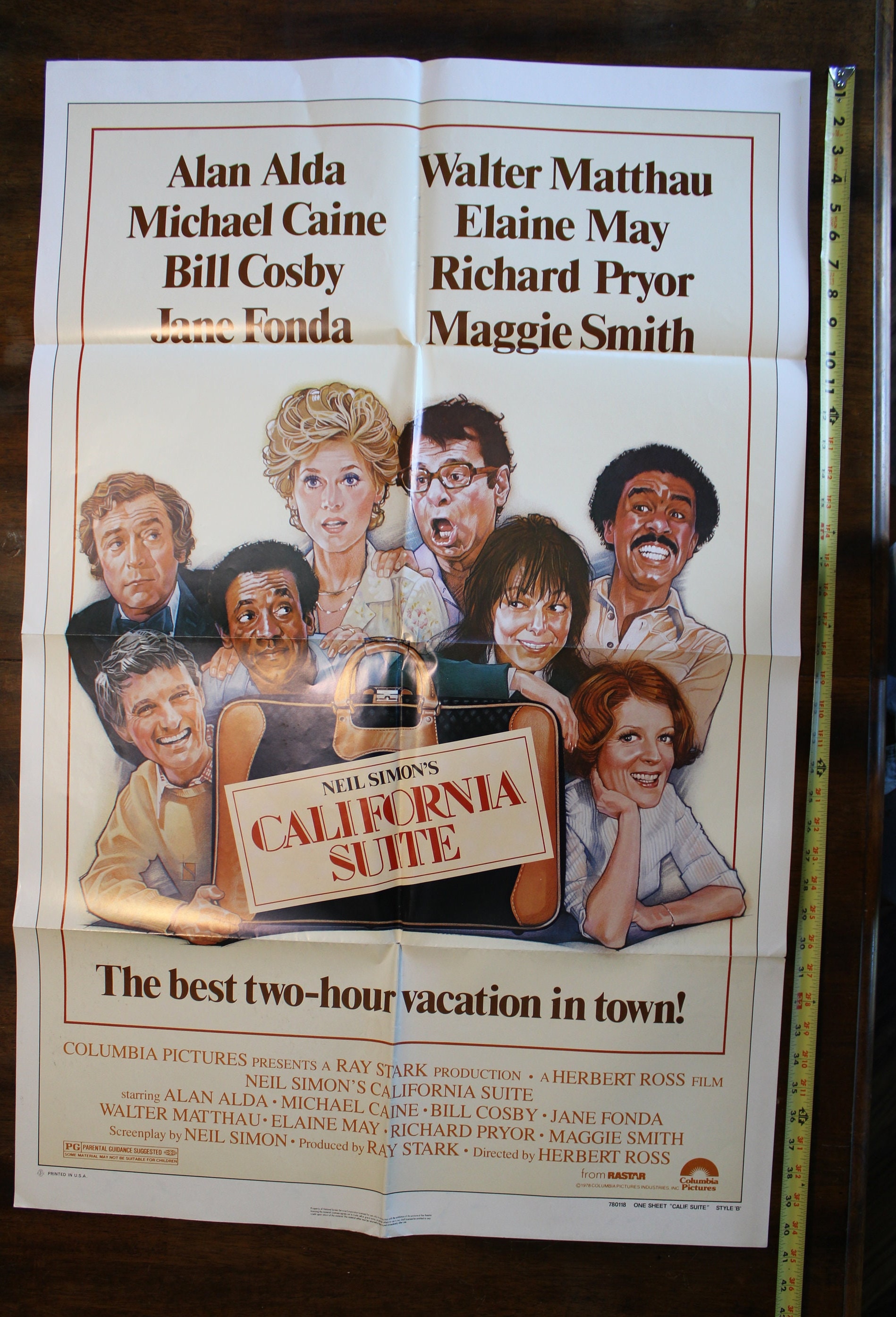 Original California Suite Movie Poster 1978 27x41 Alda, Caine, Cosby ...