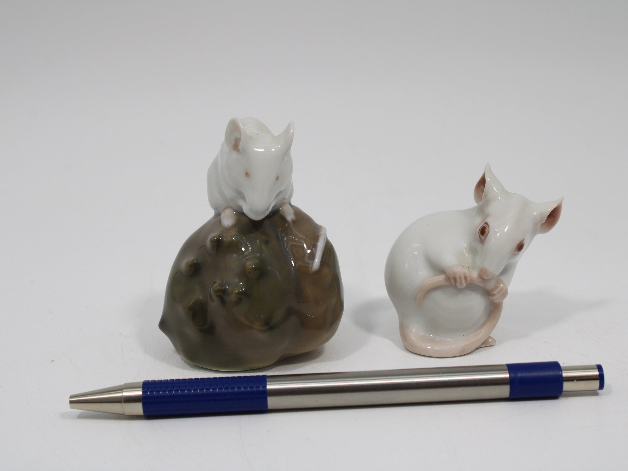 Royal Copenhagen Porcelain Figurines Made in Denmark Mouse on Chestnut ...
