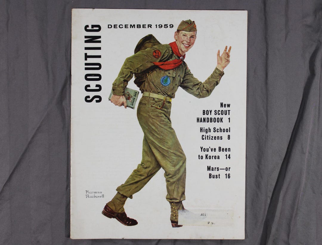Scouting Magazine - Norman Rockwell Cover - 1959 - Etsy