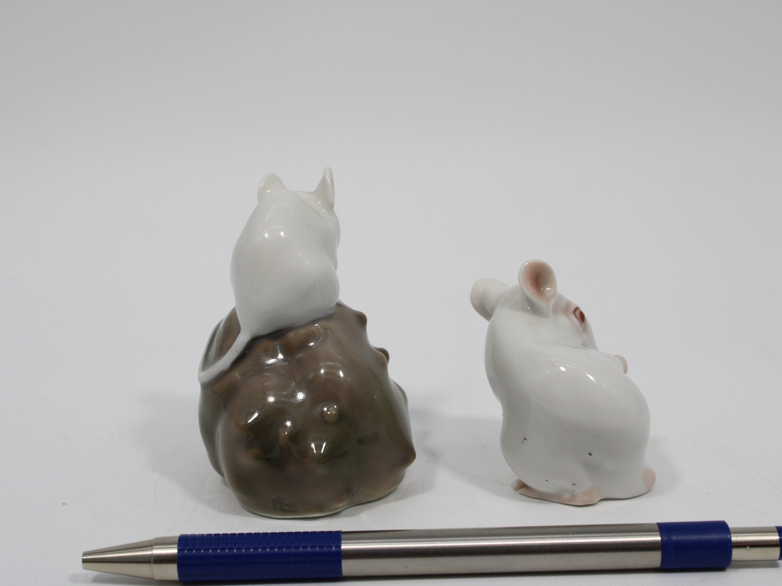 Royal Copenhagen Porcelain Figurines Made in Denmark Mouse on Chestnut ...