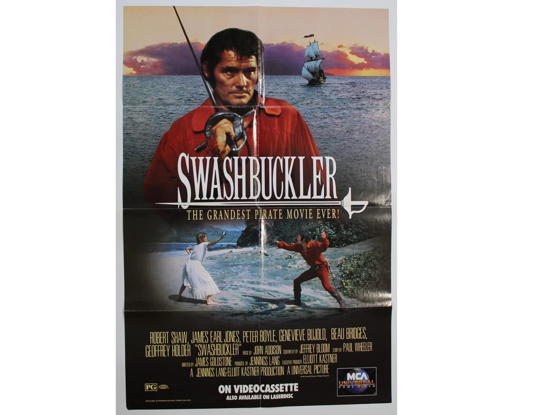 Swashbuckler Poster 1976 27 X 40 Robert Shaw Genevieve Bujold James ...