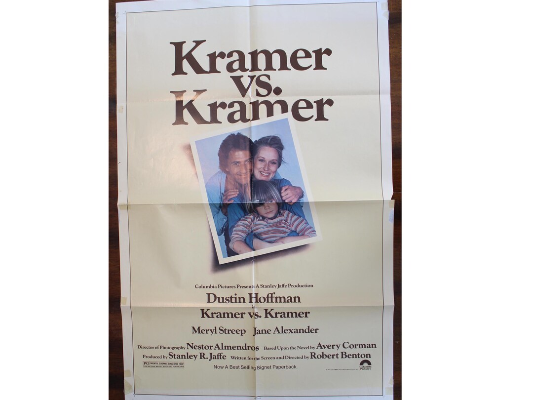 Kramer Vs Kramer Movie Poster 1979 Dustin Hoffman Meryl Streep 27 X 41 ...