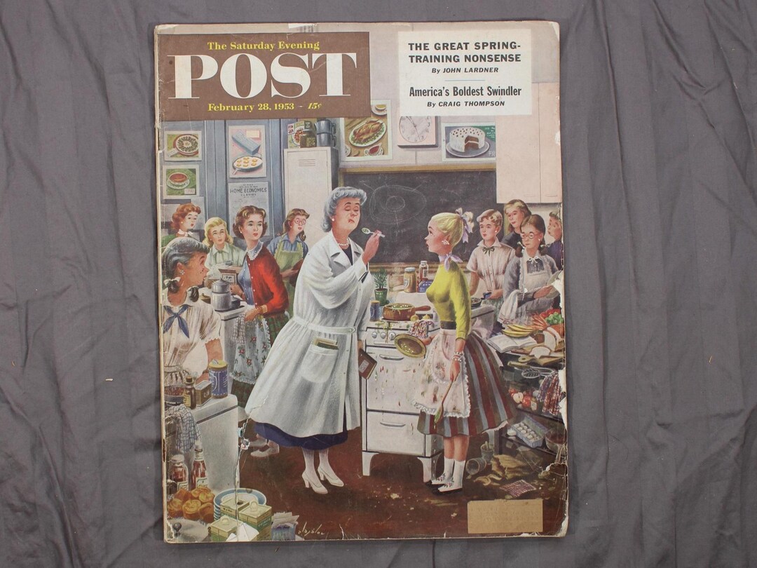 The Saturday Evening Post Magazine - February 28, 1953 - 10 3/4 X 13 3/ ...