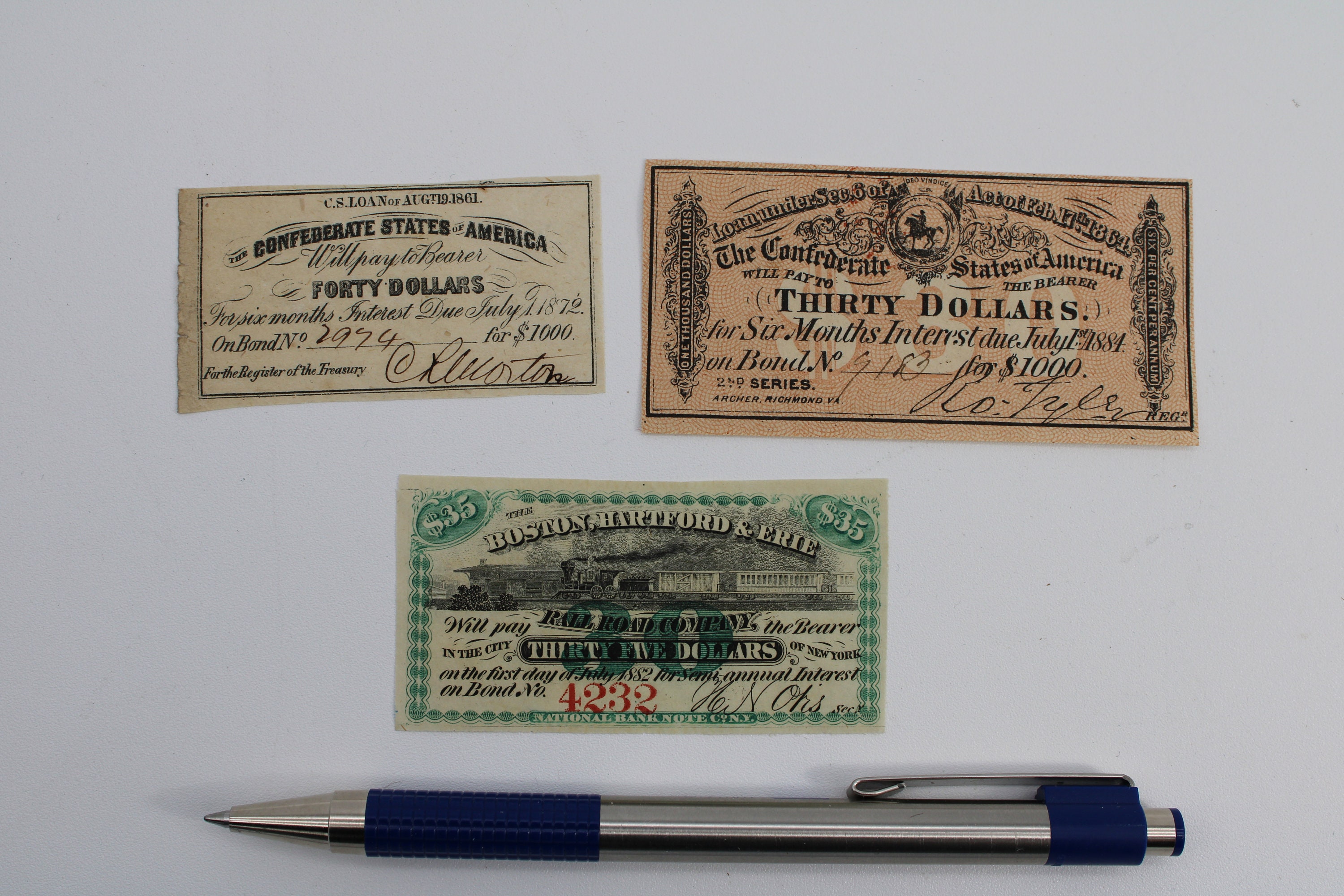 6 Grps of Us/csa/private Bond Interest Coupons Mid to Late 1800's - Etsy