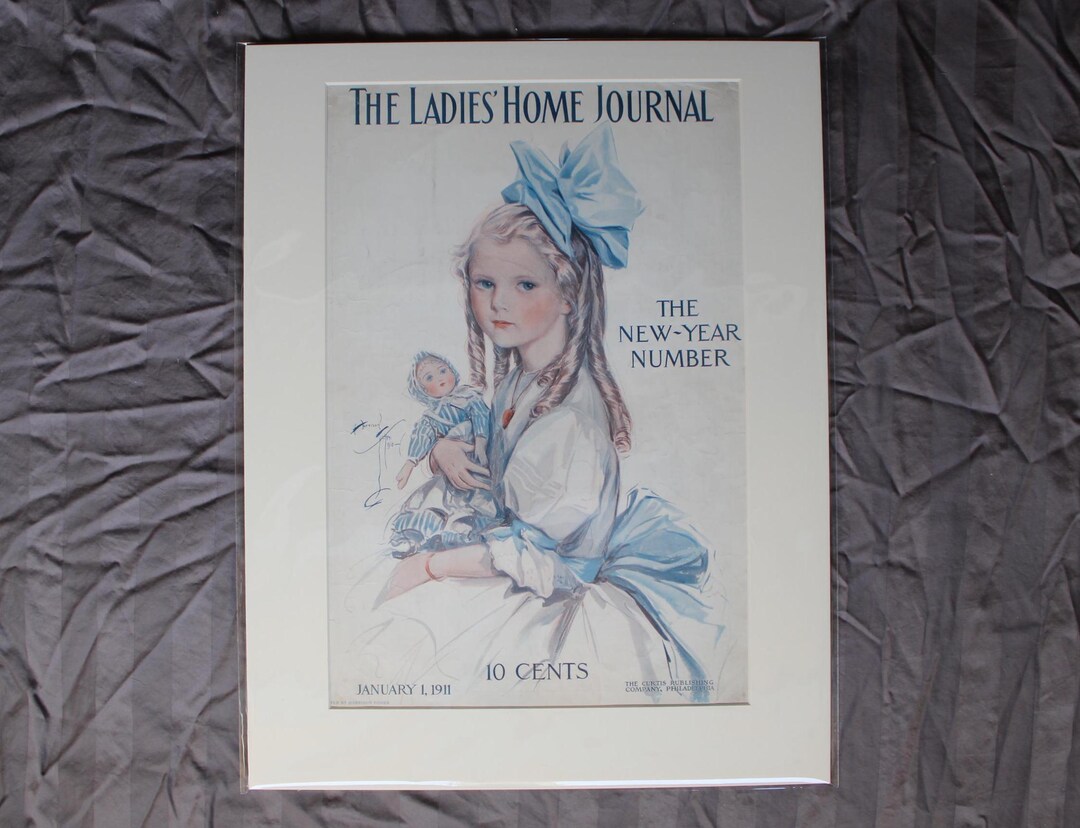 Ladies' Home Journal Jan 1, 1911 Cover Page Matted 14x18 - Etsy