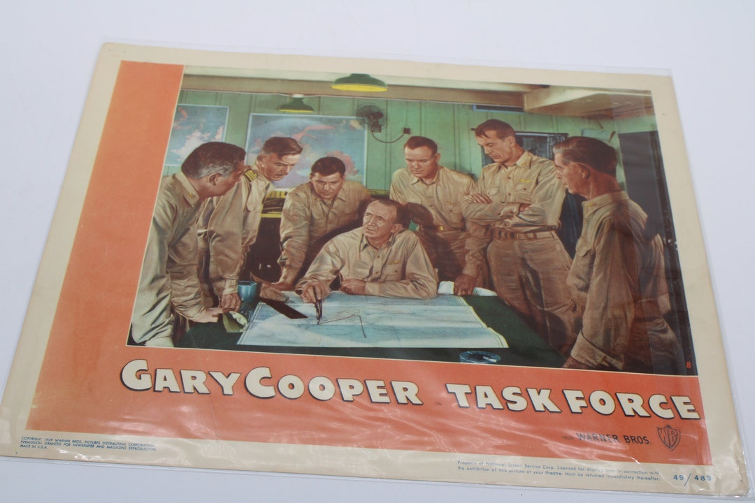 Task Force Lobby Card 11x14 1949 Gary Cooper Warner Bros - Etsy