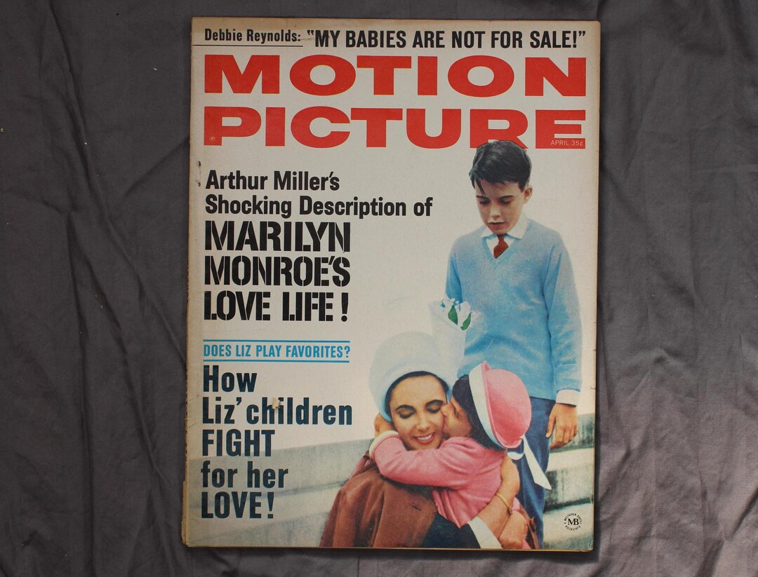 April 1964 Motion Picture Magazine Elizabeth Taylor on Cover and ...