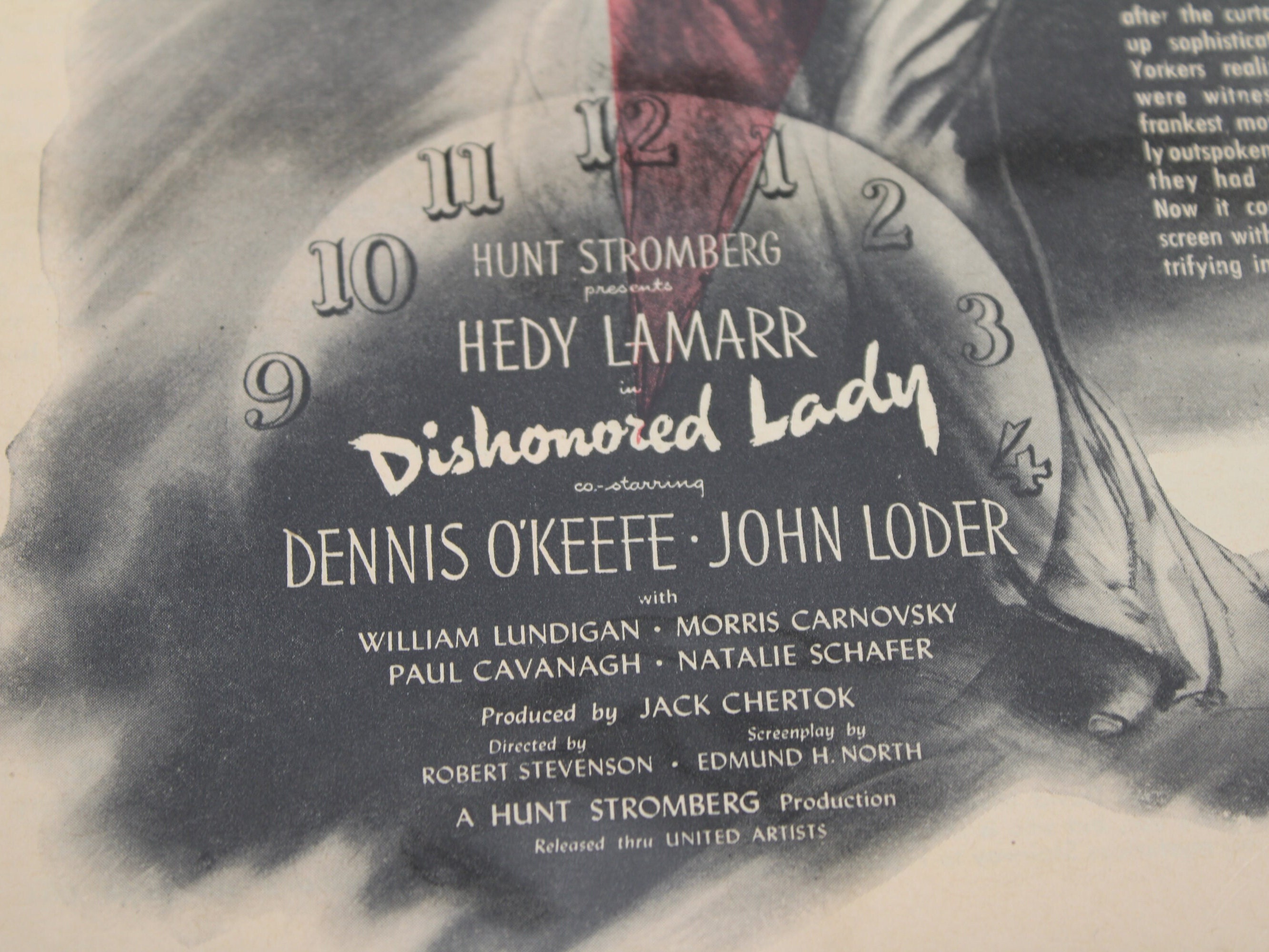 Dishonored Lady Film Full Page Ad - Modern Screen Magazine 1947 - Hedy ...
