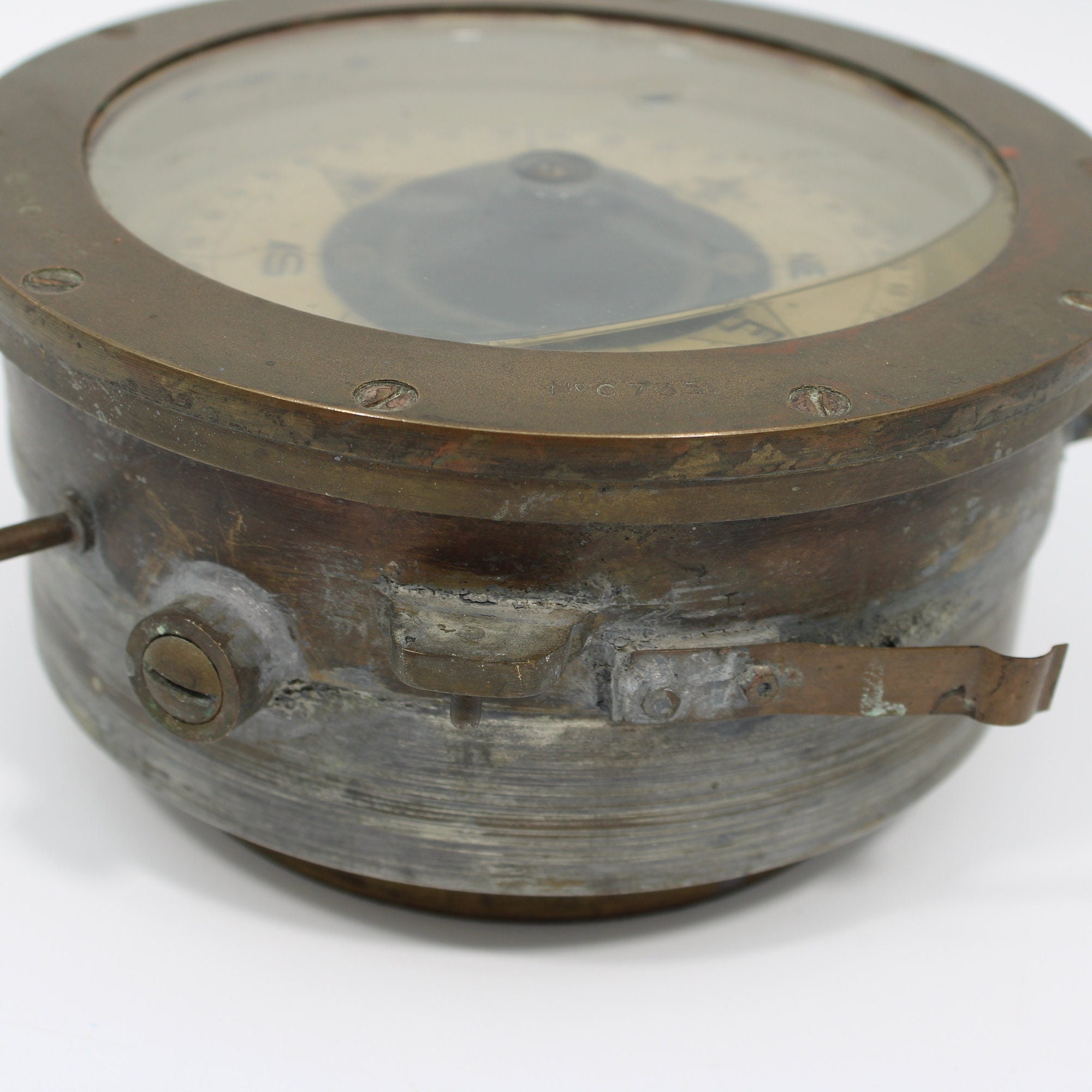 Vintage Brass Ships Compass, 6 Diameter, Working, Nautical Decor ...