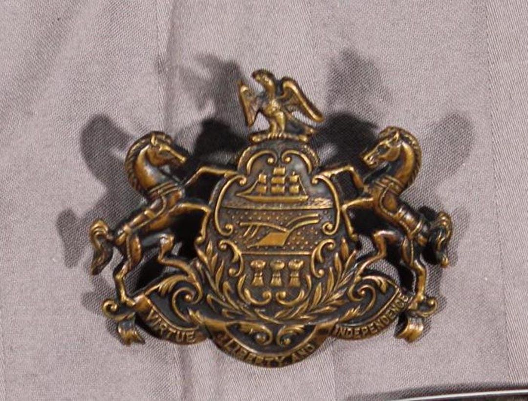 Pennsylvania Virtue Liberty and Independence Badge - State Moto Coat of ...