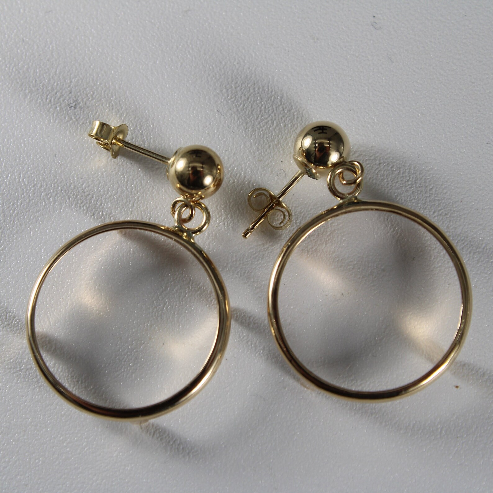 14k Gold Earring Bezels for American Gold Eagle 1/10 Oz Coin 16.5mm Tab-style - Etsy