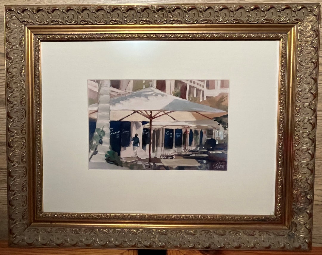 Mitch Gibbs - Framed and Matted Print With Non-glare Glass. Title is ...