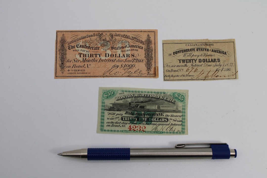 6 Grps of Us/csa/private Bond Interest Coupons - Mid to Late 1800's - Etsy