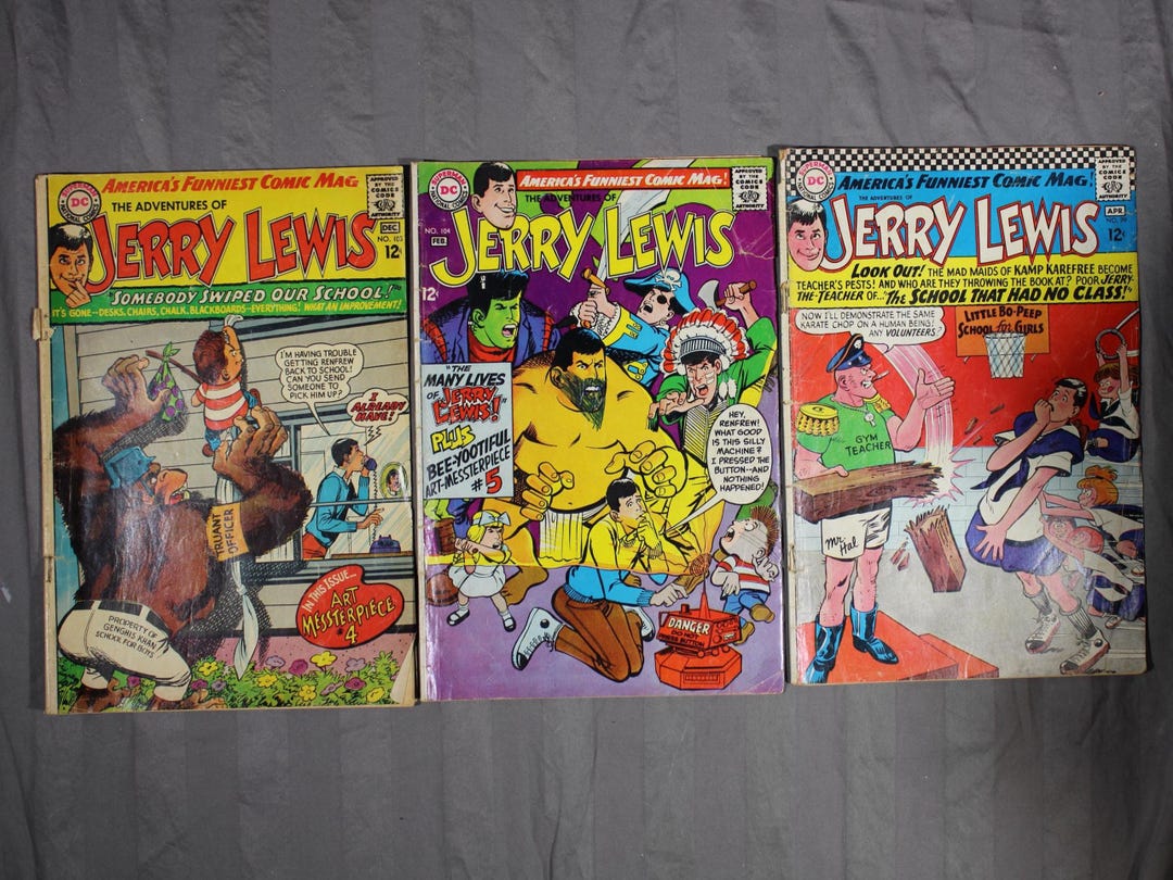 Jerry Lewis DC Comics #62, #65 & #72 Lot 1961-62 Silver Age Humor - Etsy