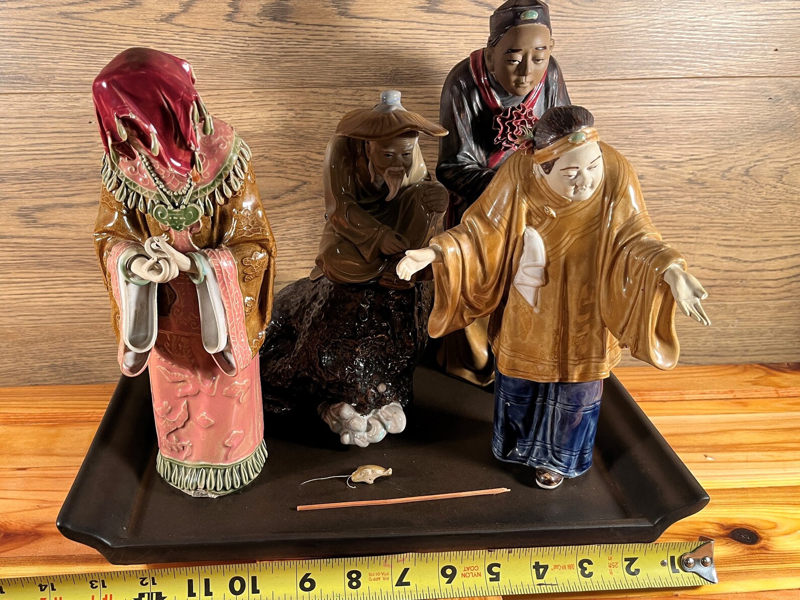 VTG Chinese Ceramic Characters and Ceramic Tray - Etsy