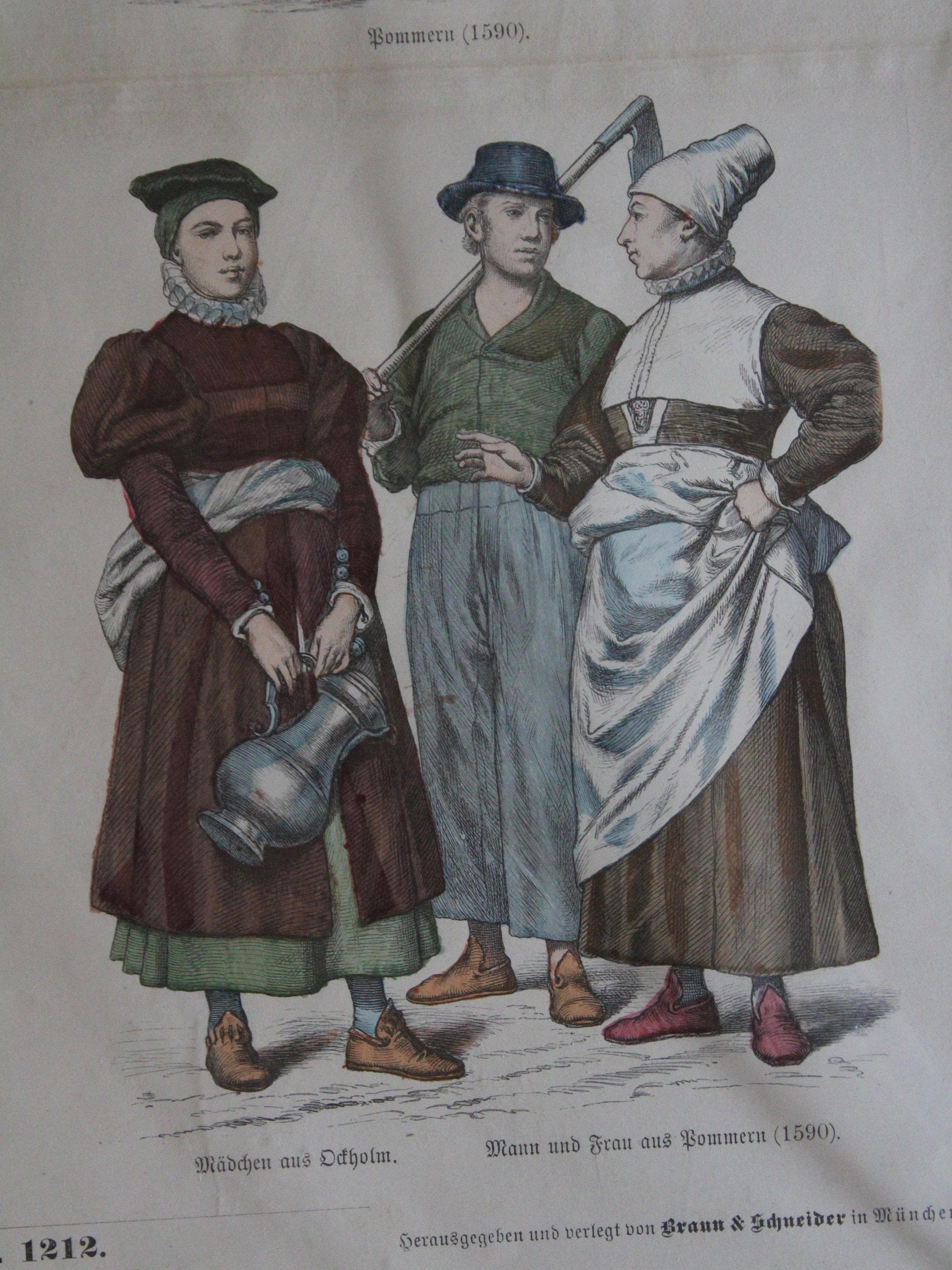 Antique Costume Print, 1912 Braun & Schneider Fashion Plate - Etsy