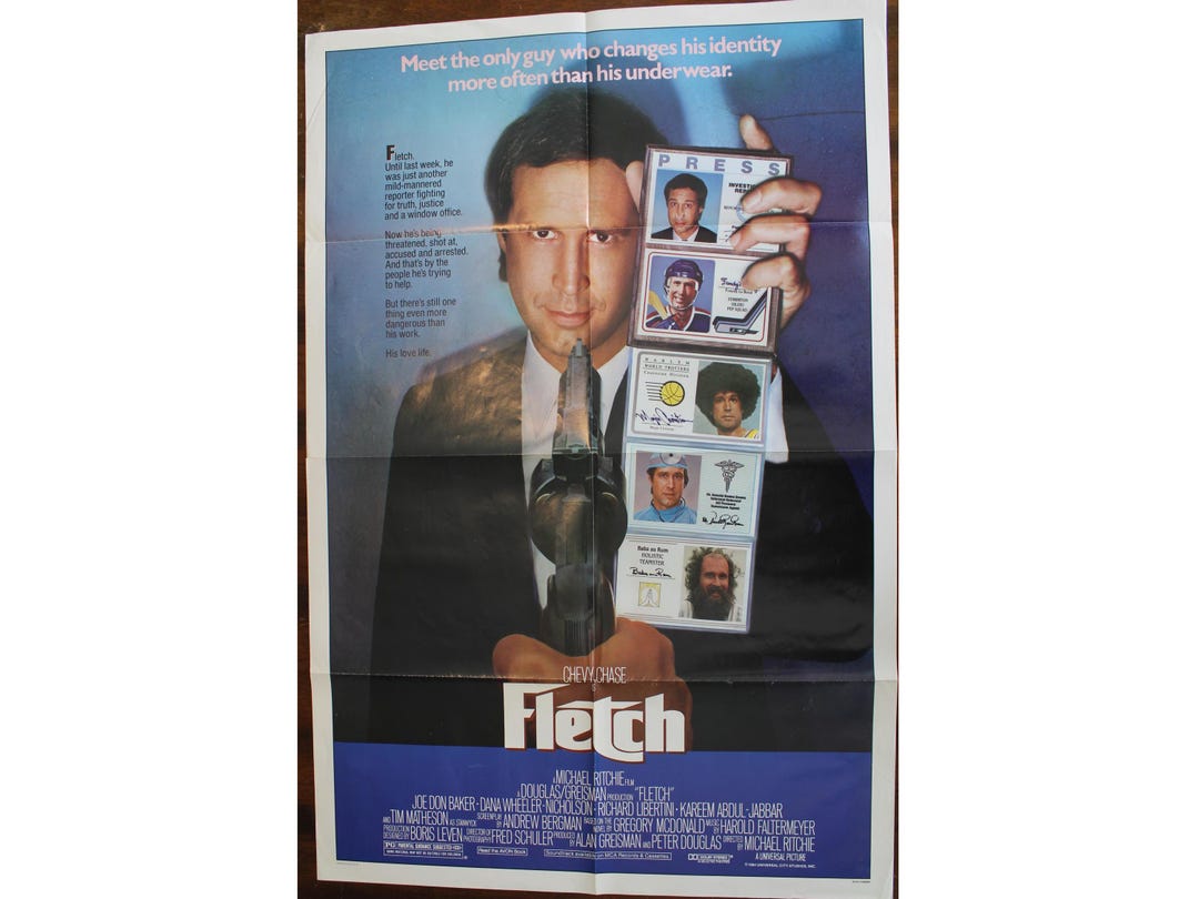 Fletch Movie Poster 1984 Chevy Chase 27 X 41 - Good Condition - Etsy