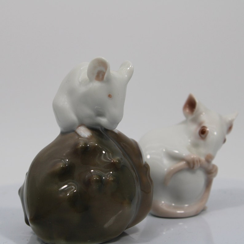 Royal Copenhagen Porcelain Figurines Made in Denmark Mouse on Chestnut ...