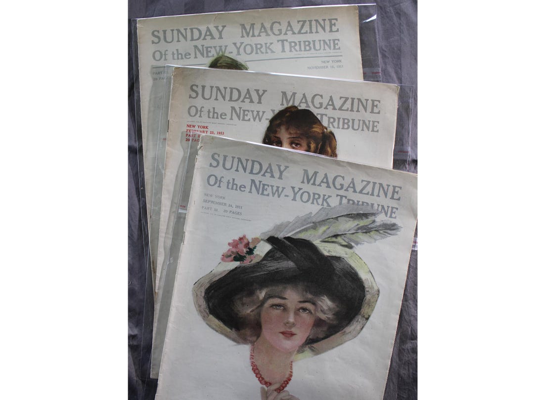 Three Sunday Magazines of New York Tribune Sept & Nov 1911 and Feb 1913 - Etsy