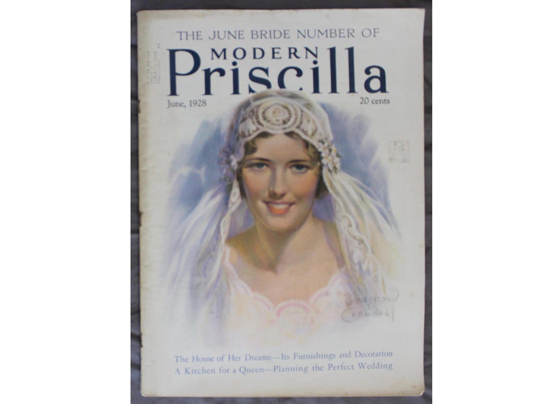 Modern Priscilla June 1928 Cover by Bradshaw Crondall - Etsy