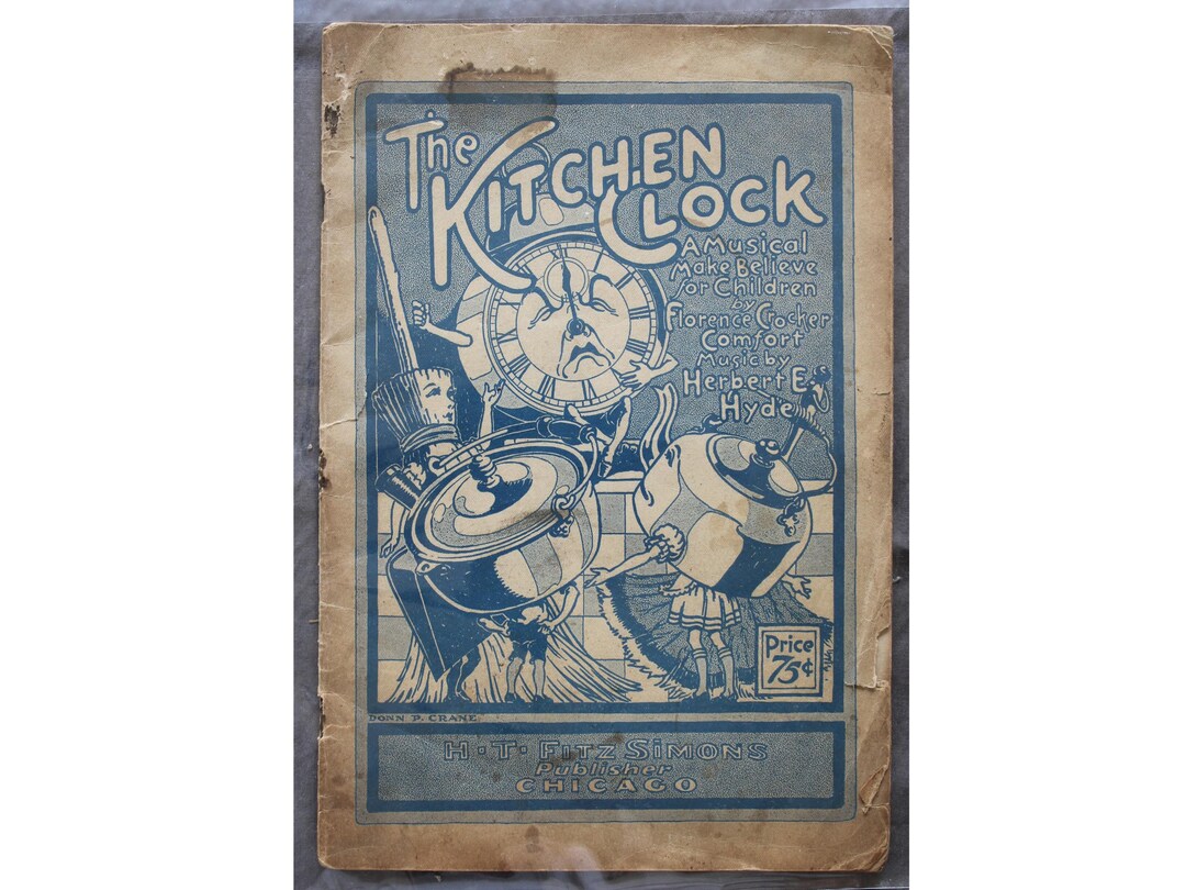The Kitchen Clock 1927 A Musical Make Believe for Children Booklet - Etsy