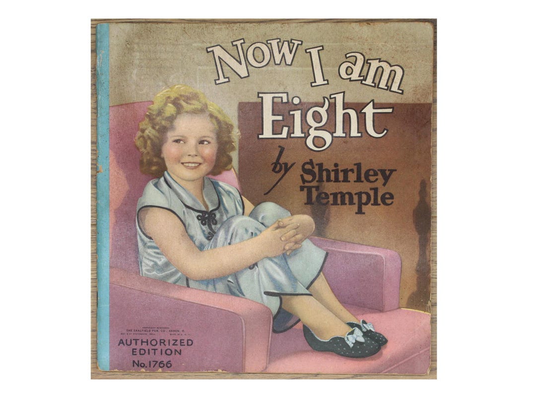 Now I Am Eight Booklet by Shirley Temple 1937 - Etsy