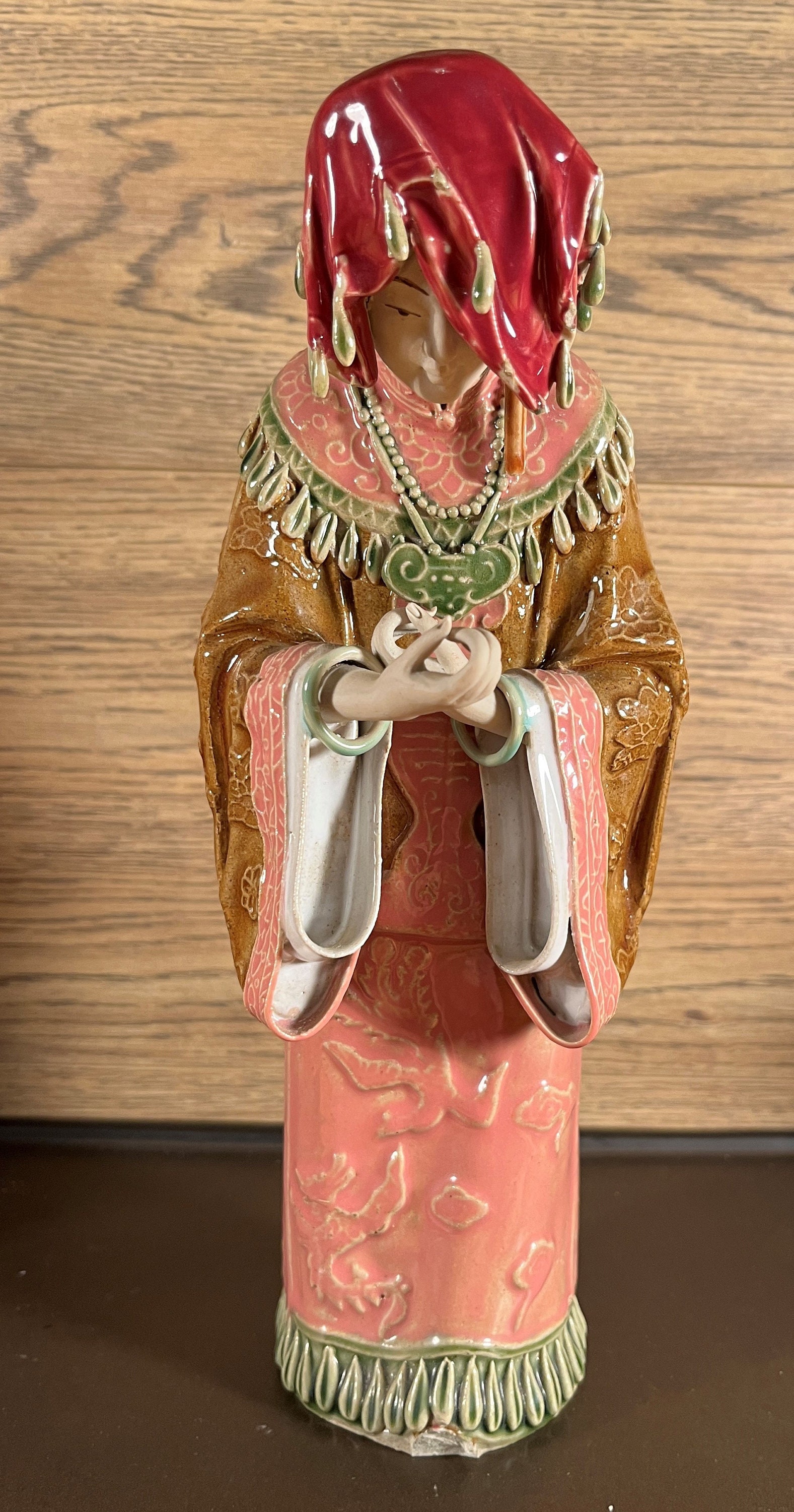 VTG Chinese Ceramic Characters and Ceramic Tray - Etsy