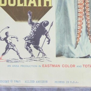 David and Goliath Lobby Card #5 1961 11x14 Orson Wells Eleonora Rossi ...