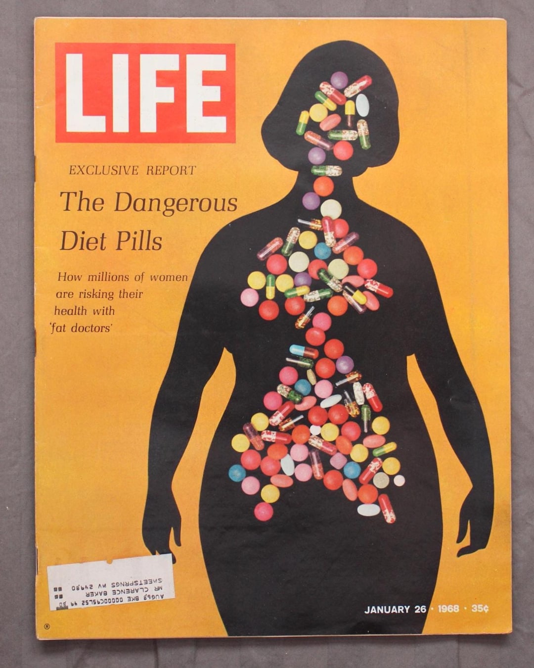 Vintage LIFE Magazine January 26, 1968 - the Dangerous Diet Pills Cover ...