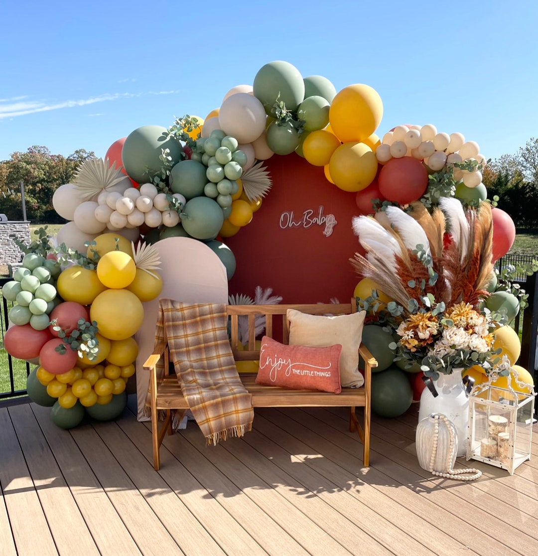 Fall Autumn Arch Kit | Neutral Balloon Arch | Baby Shower Balloon ...