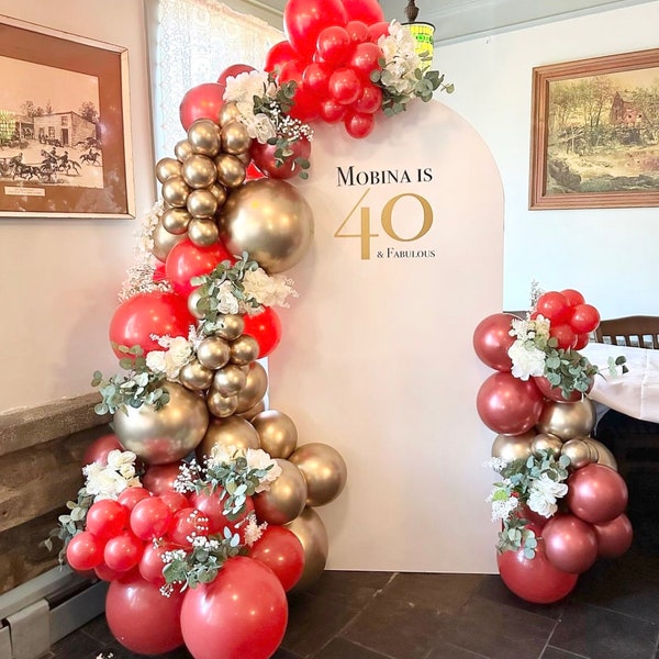 Red Balloon Arch Kit - Etsy