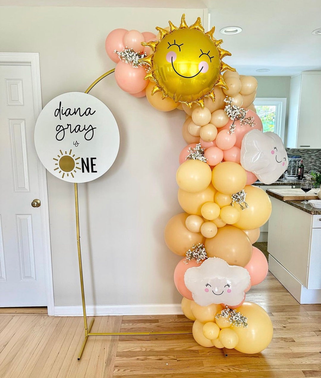 One in the Sun Balloon Arch Kit | Sun Balloon Arch | First Birthday ...