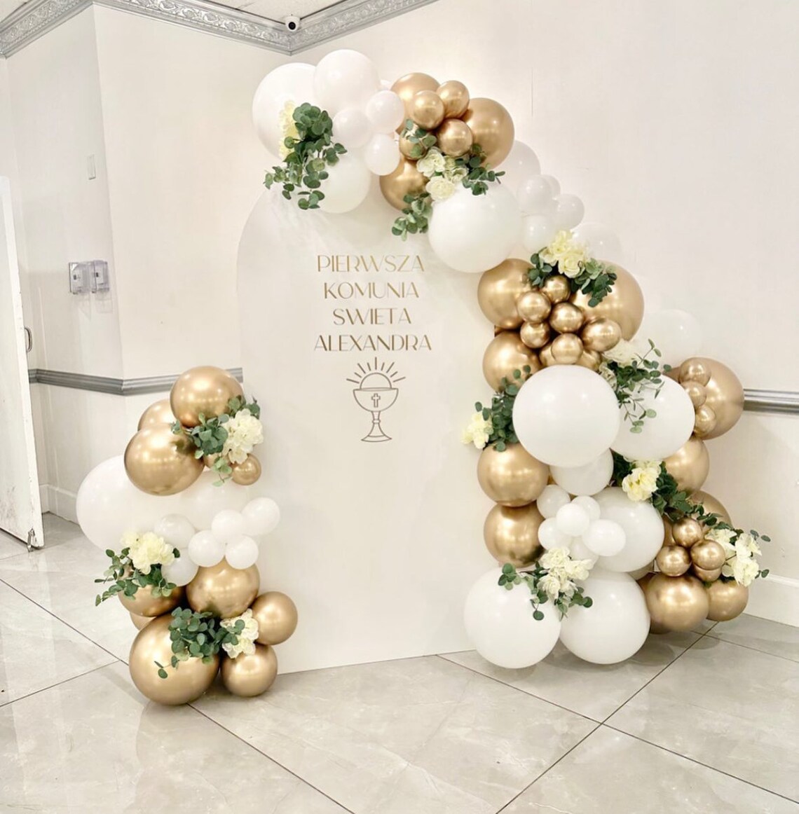 Communion Balloon Arch Kit | Neutral Balloon Arch | God Bless Balloon ...